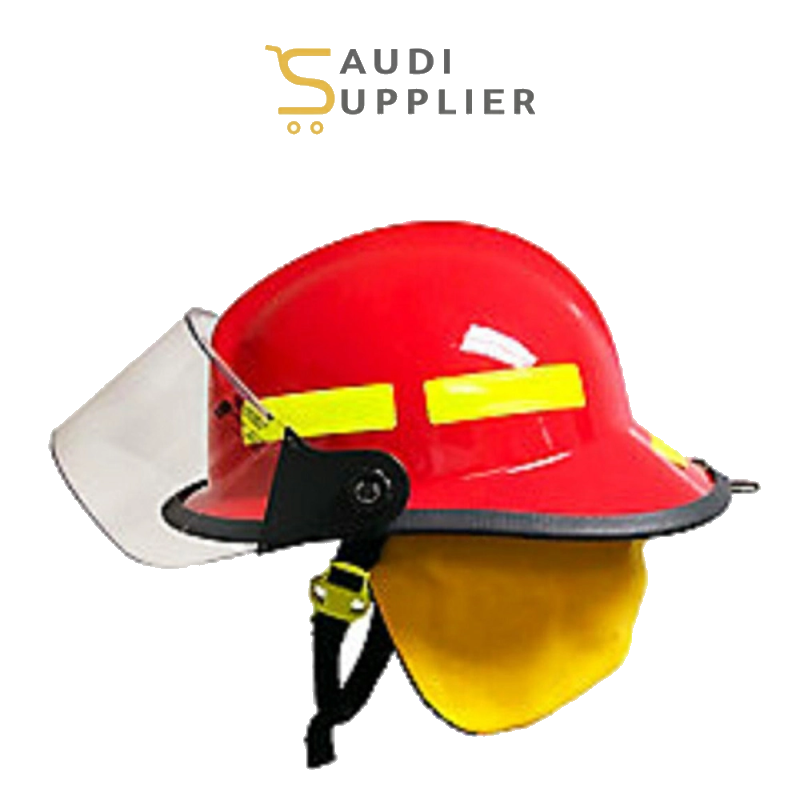 MSA Fire Helmet 660C Metro, Red, 4" Face Shield