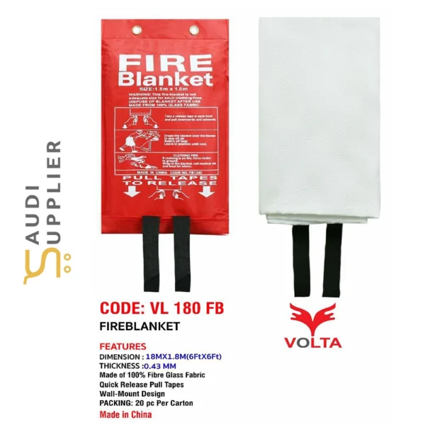 Volta Fire Blanket Roll VL50 FB | Saudi Supplier